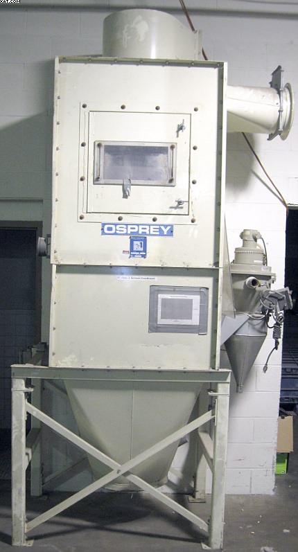 OSPREY Model SC 20 Single Bag Filter, ~18" x 96"L bag,