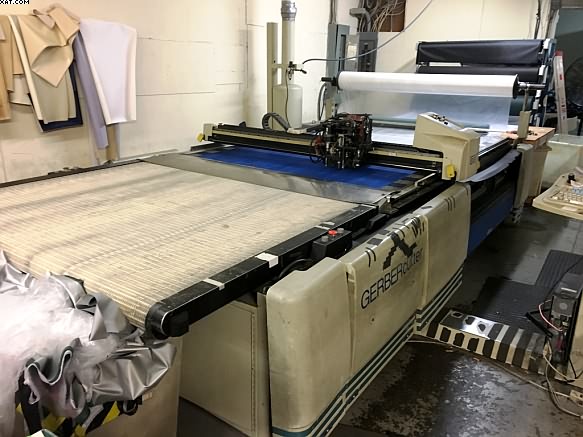 GERBER Fabric Cutter, Model 3200, cuts 60"W x 72" long,