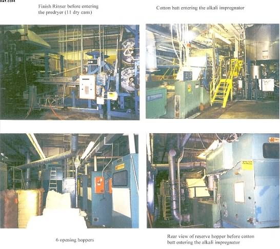 GREENVILLE MACHINERY Scour & Bleach Range for cotton fiber.