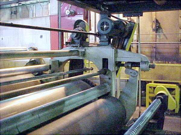 MORRISON 72" Rubber Belt Sanforizer, 30 hp Reliance v.s.