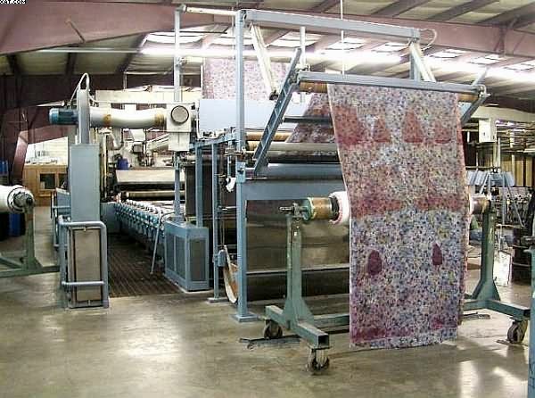 JOHANNES ZIMMER 74" Rotary Screen Printer, type RM II-70,
