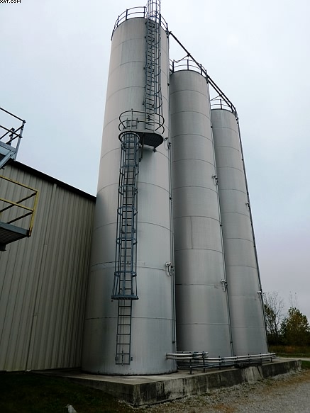 ALUMINUM Silos, 12' x 60', ~2007 yr, with Binmasters and