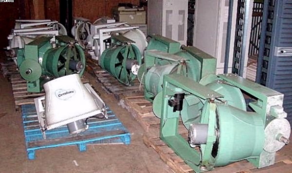 LUWA BAHNSON Ceiling Fans, gear drive, like new,