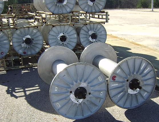 ALUMINUM WARP BEAMS, 32" diameter x 54-1/2",