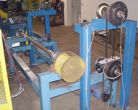 Unwind Stand, 3 positions, 73" between chucks.