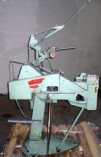 GILBOS Model GF10-J Winder, single spindle pedestal,
