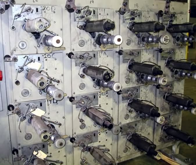 SAHM 230-E Take Up Winder, 1996 yr, 16 positions,